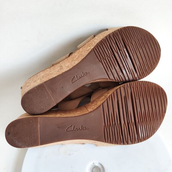 Clarks | Shoes | Clarks Womens Annadel Bari Sandal Size 85 Tan Leather ...